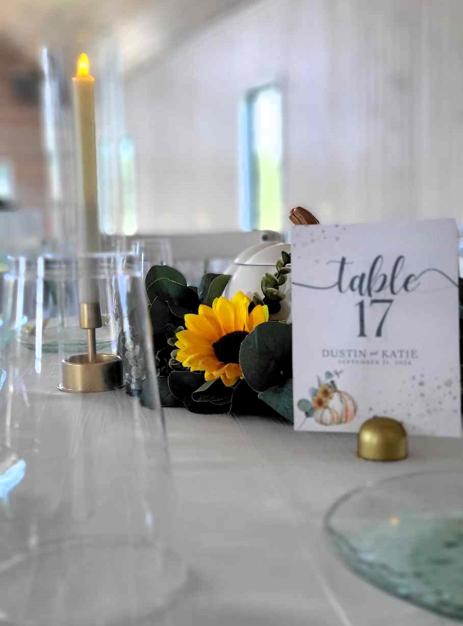 Table Numbers & Table Markers Serendipity Bliss